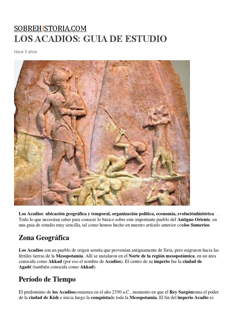 Los Acadios | PDF | Mesopotamia | Sumeria