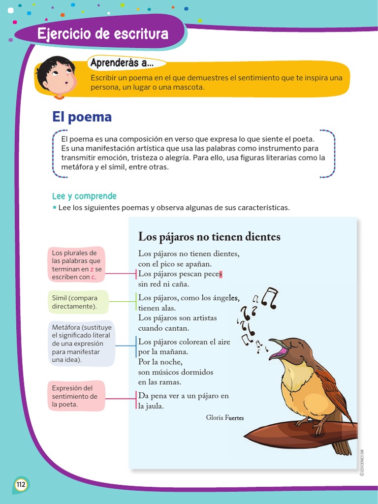 Ejemplos De Poemas Similes Para Niños Tipos De Figuras Literarias