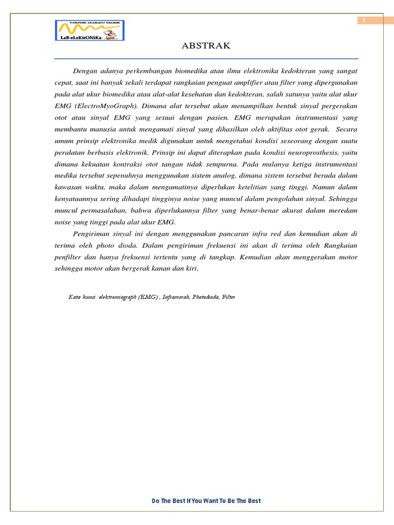 Abstrak Emg | PDF
