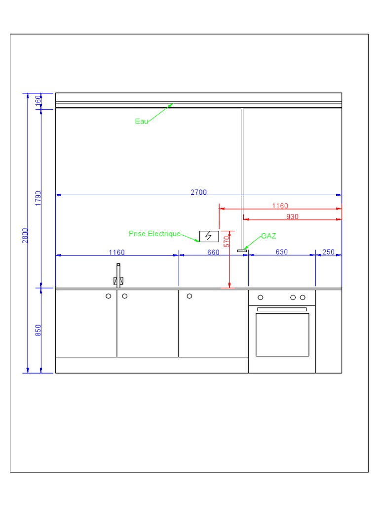 Kitch Dim Drawing Model PDF | PDF