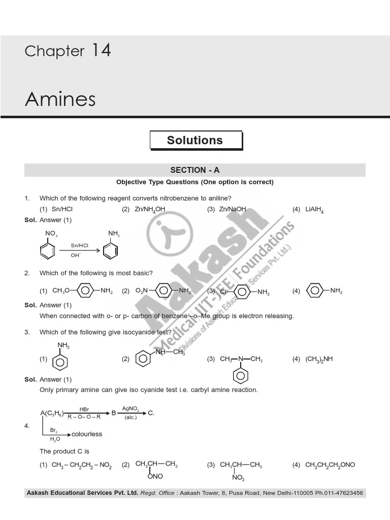 Amines Pdf Pdf Amine Organic Chemistry