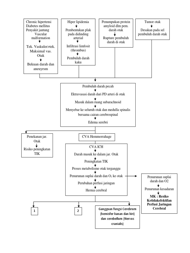 1.patofisiologi CVA ICH | PDF