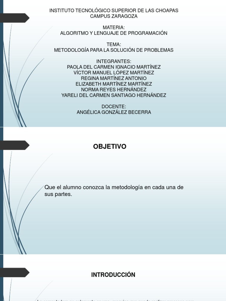 Metodologia para La Solucion de Problemas | PDF | Algoritmos | Software