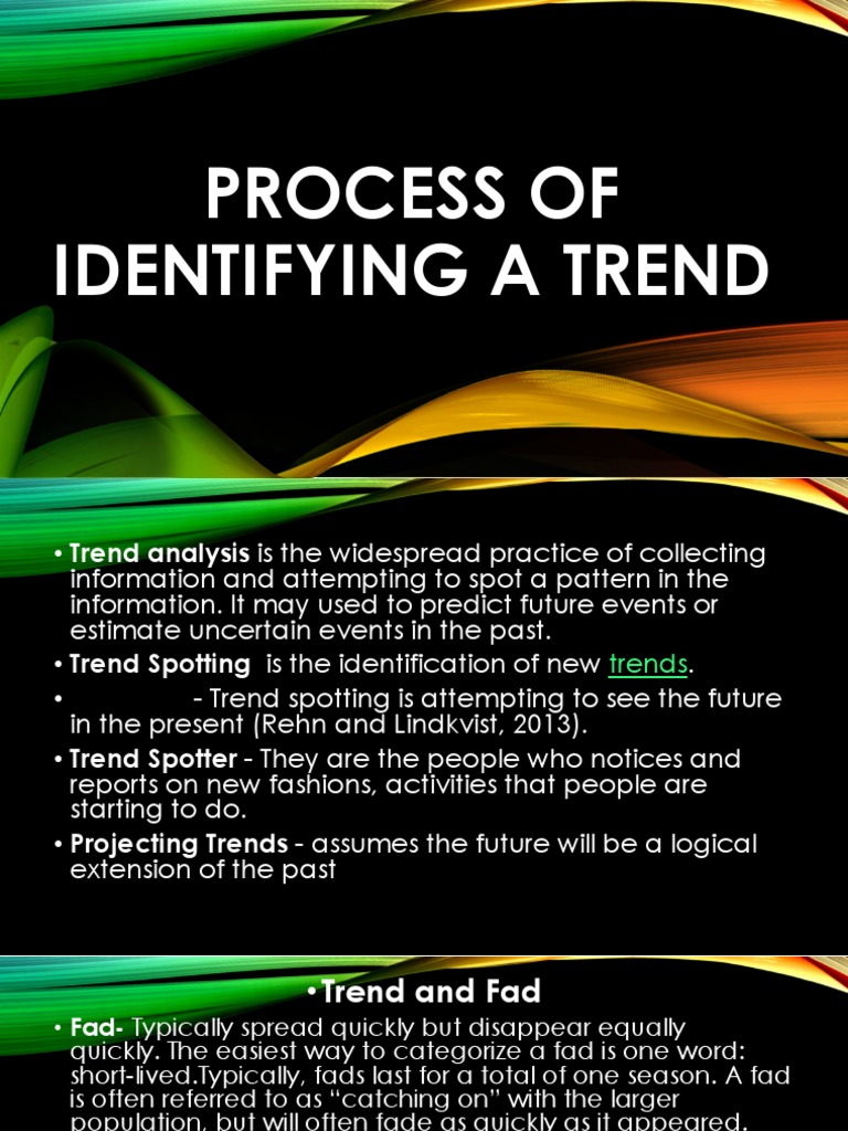Process of Identifying A Trend | PDF