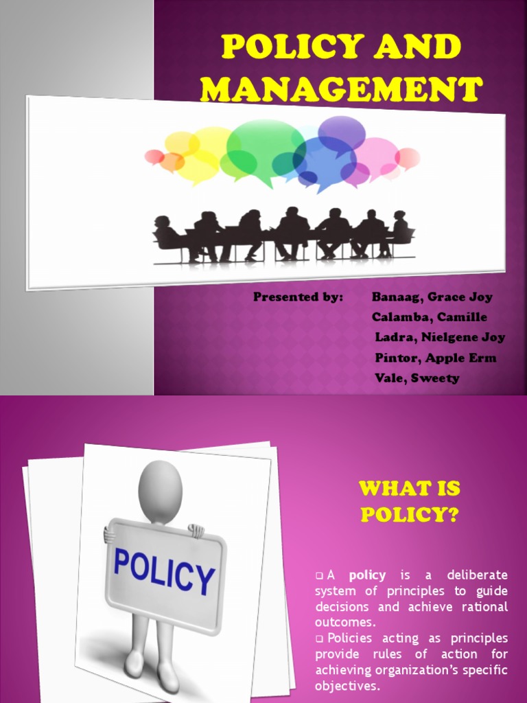 An Analysis of Policies, Types of Policies, and the Process of ...