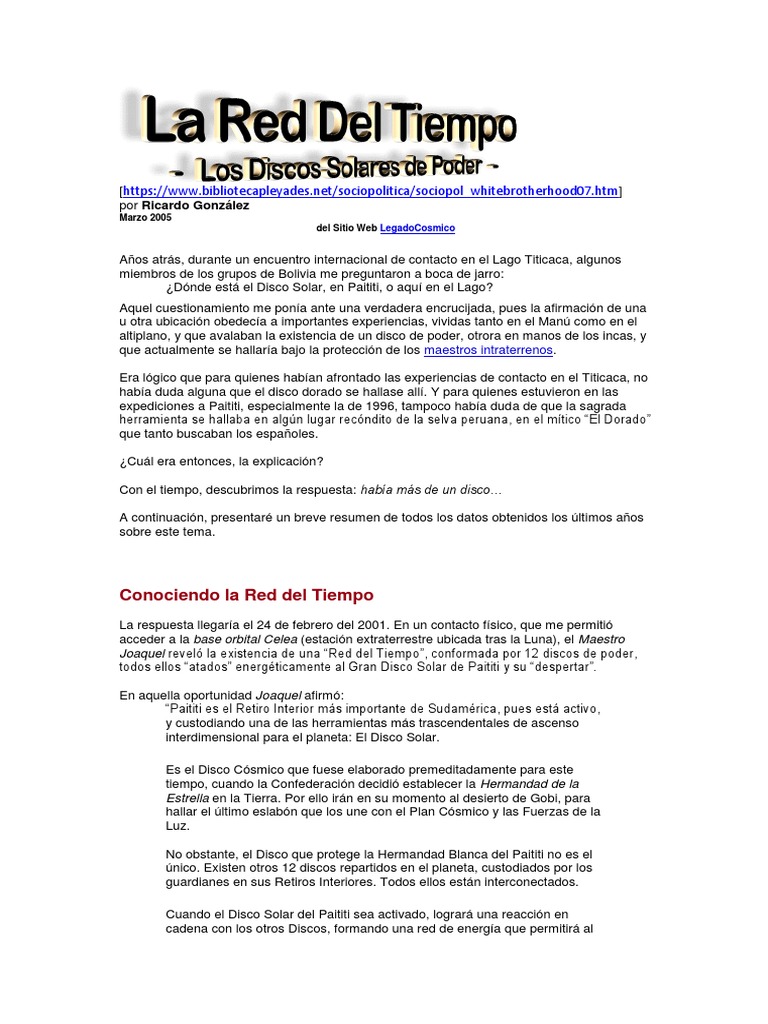 Discos Solares 1 | PDF | Imperio Inca | Tierra