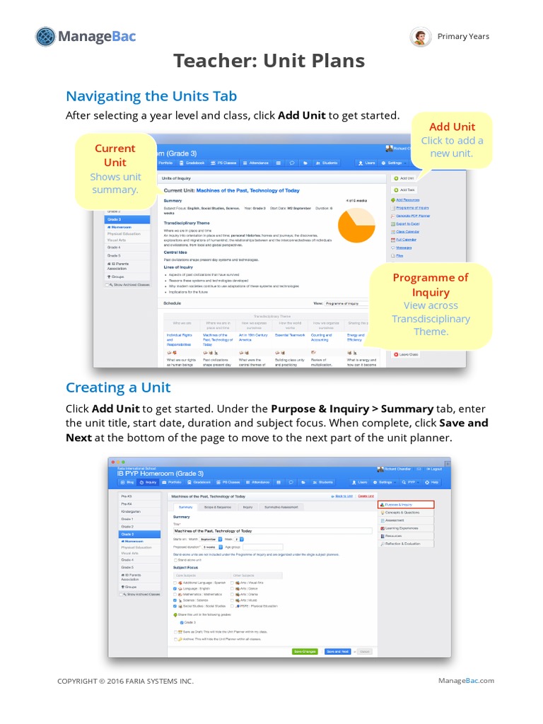 PYP - Teacher - Unit Plans | PDF | Curriculum | Communication