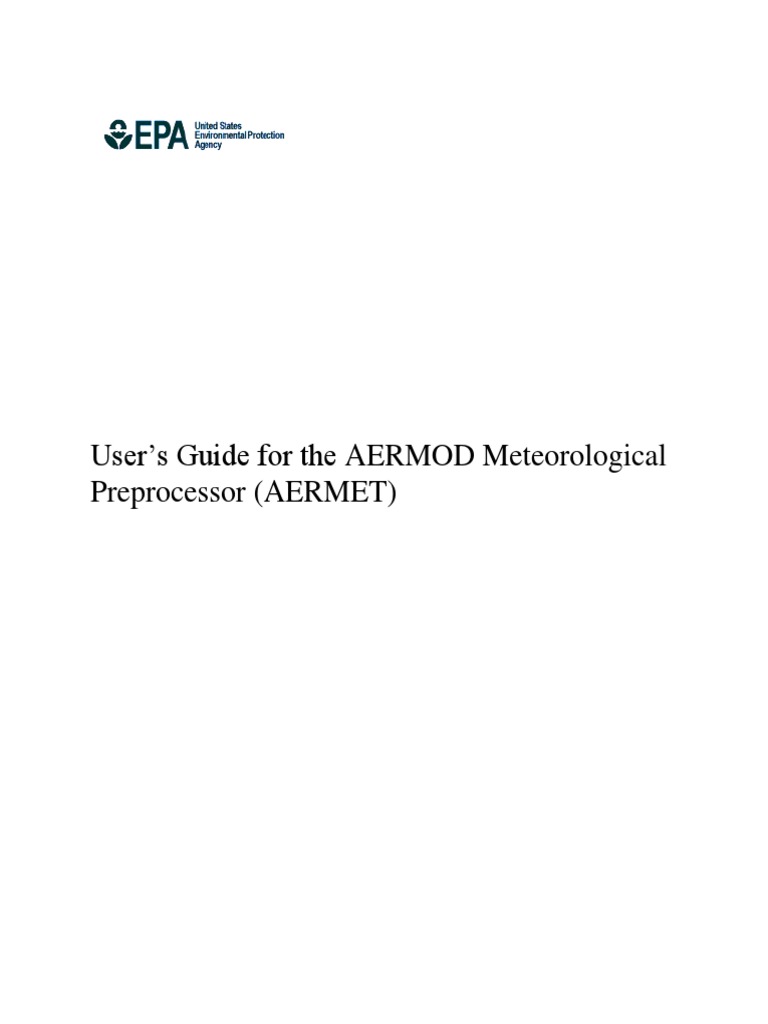 AERMET User's Guide for AERMOD | PDF | National Weather Service | Filename