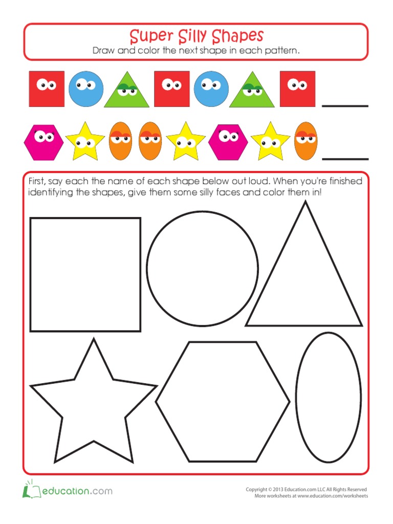 Super Shapes Pattern | PDF | Language Arts & Discipline | Self-Improvement