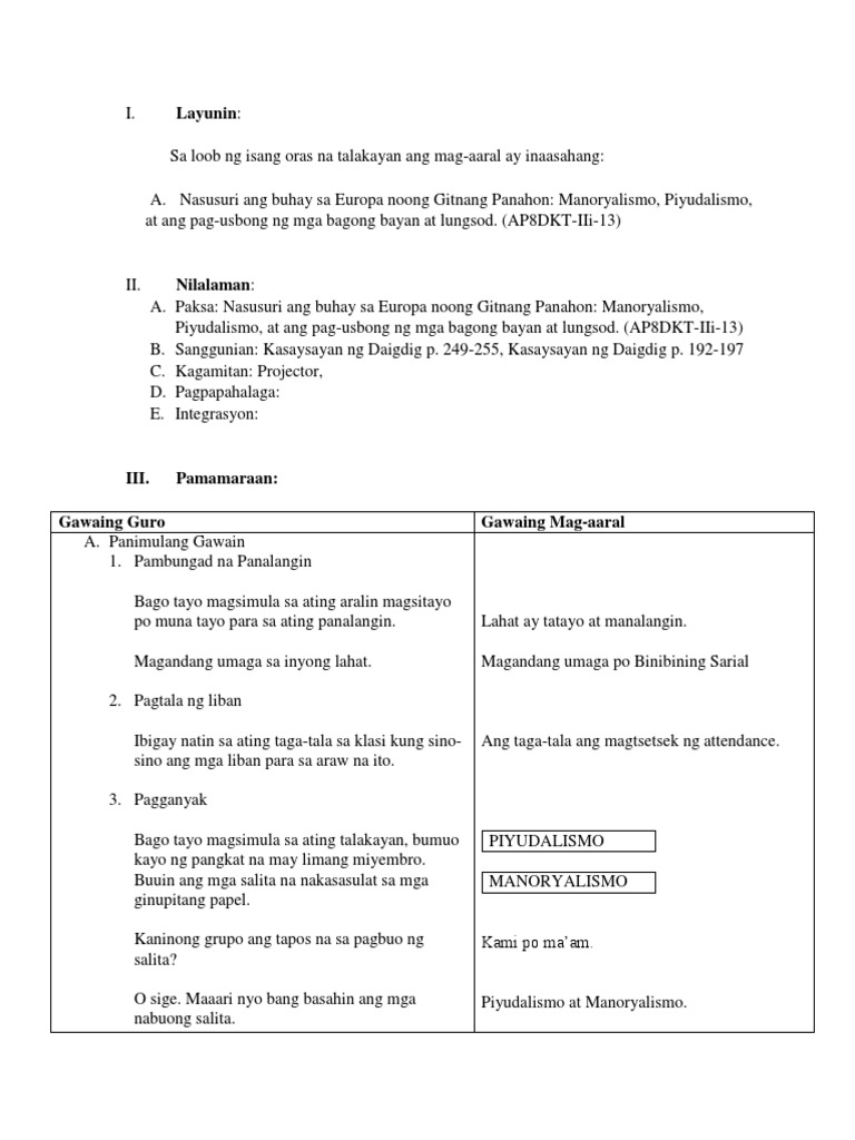 DLP Manoryalismo | PDF