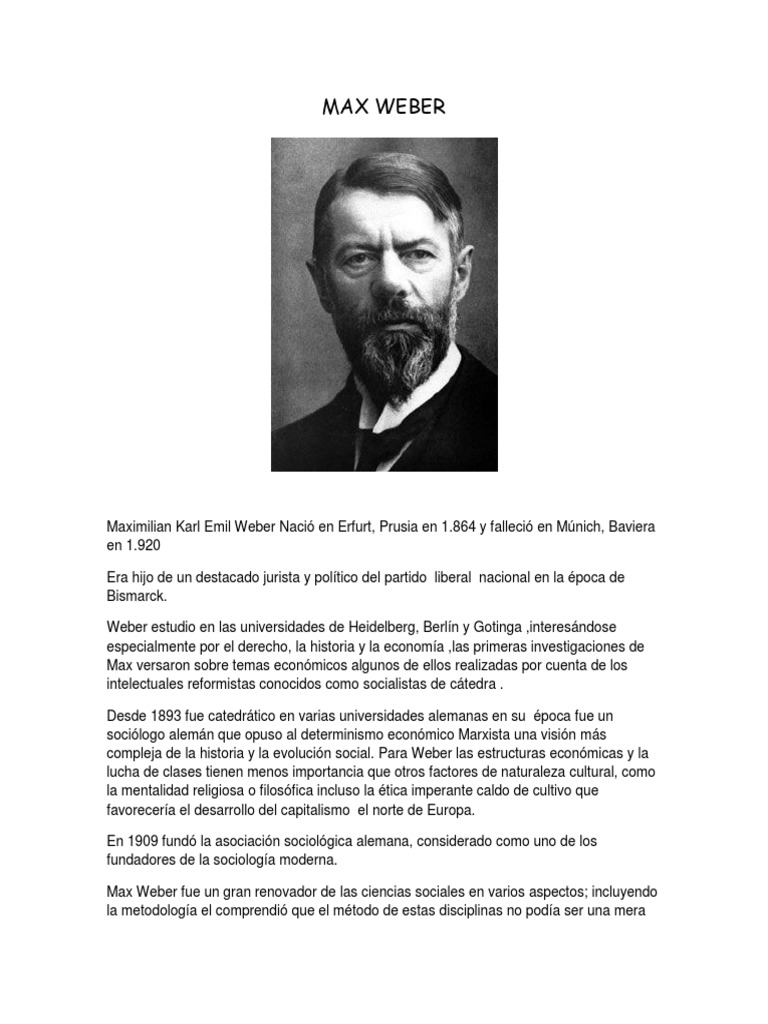 Expo Max Weber | PDF | Max Weber | Burocracia