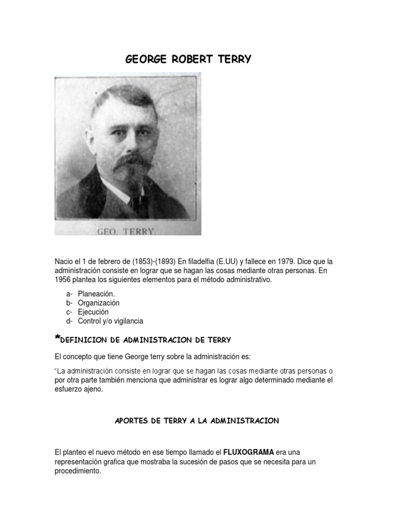 George Terry Fundamentos. | Descargar gratis PDF | Planificación ...