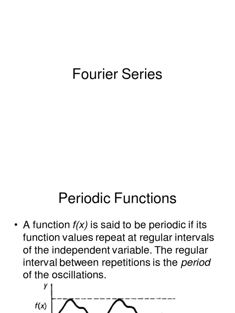 Fourier Series: Problems and Solutions | PDF | Fourier Series ...