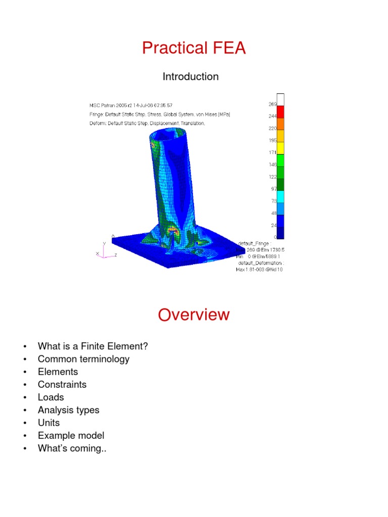 Practical FEA Guide | PDF | Finite Element Method | Deformation (Engineering)
