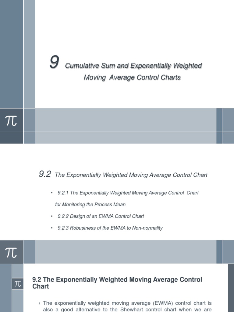 Cumulative Sum and Exponentially Weighted Moving Average Control Charts ...