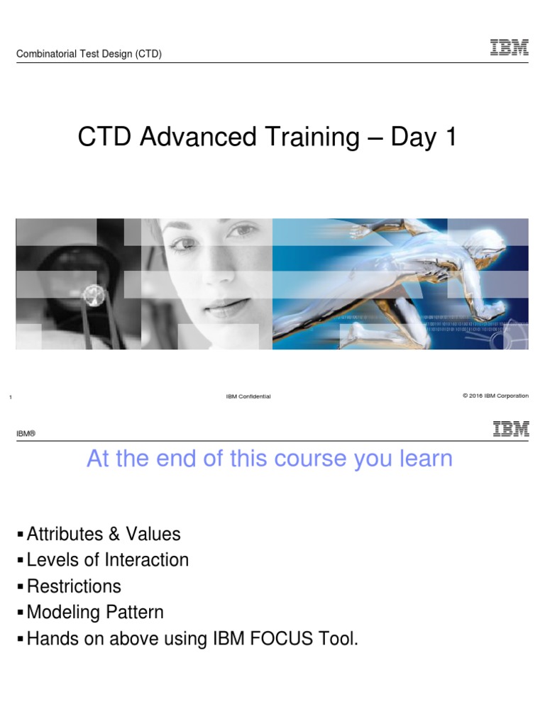 CTD Advanced Training - Day 1: Combinatorial Test Design (CTD) | PDF ...