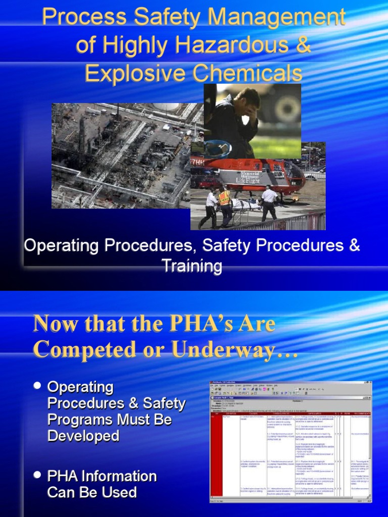 Operating Procedures, Safety Procedures & Training | PDF | Personal ...