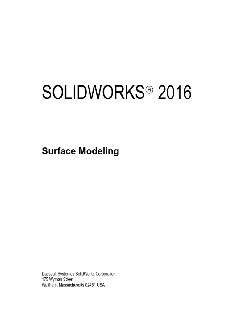 Surface Modelling | PDF | Software | Copyright