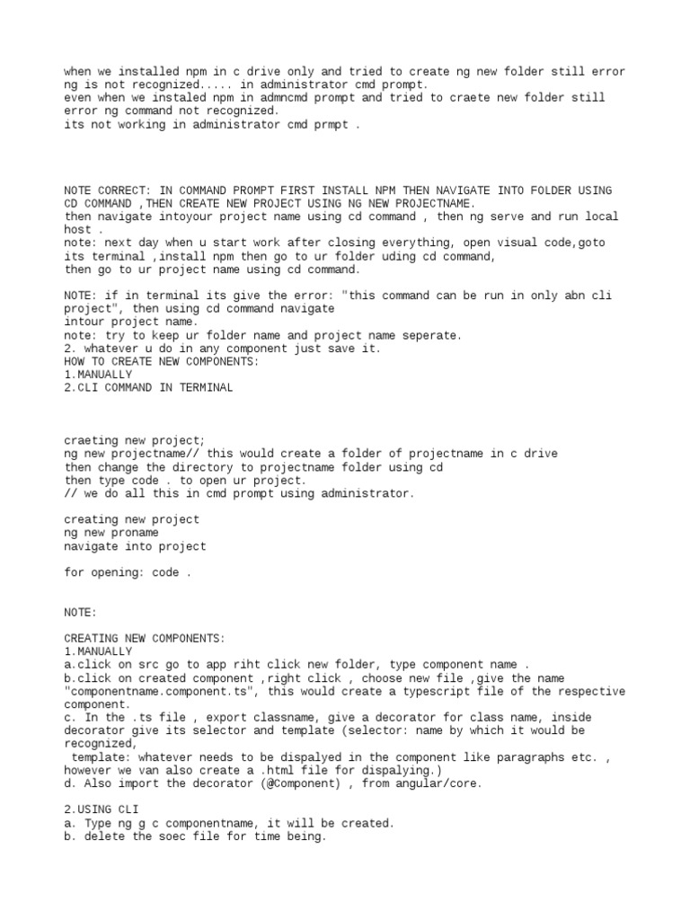 Angular Notes | PDF | Web Application | Databases