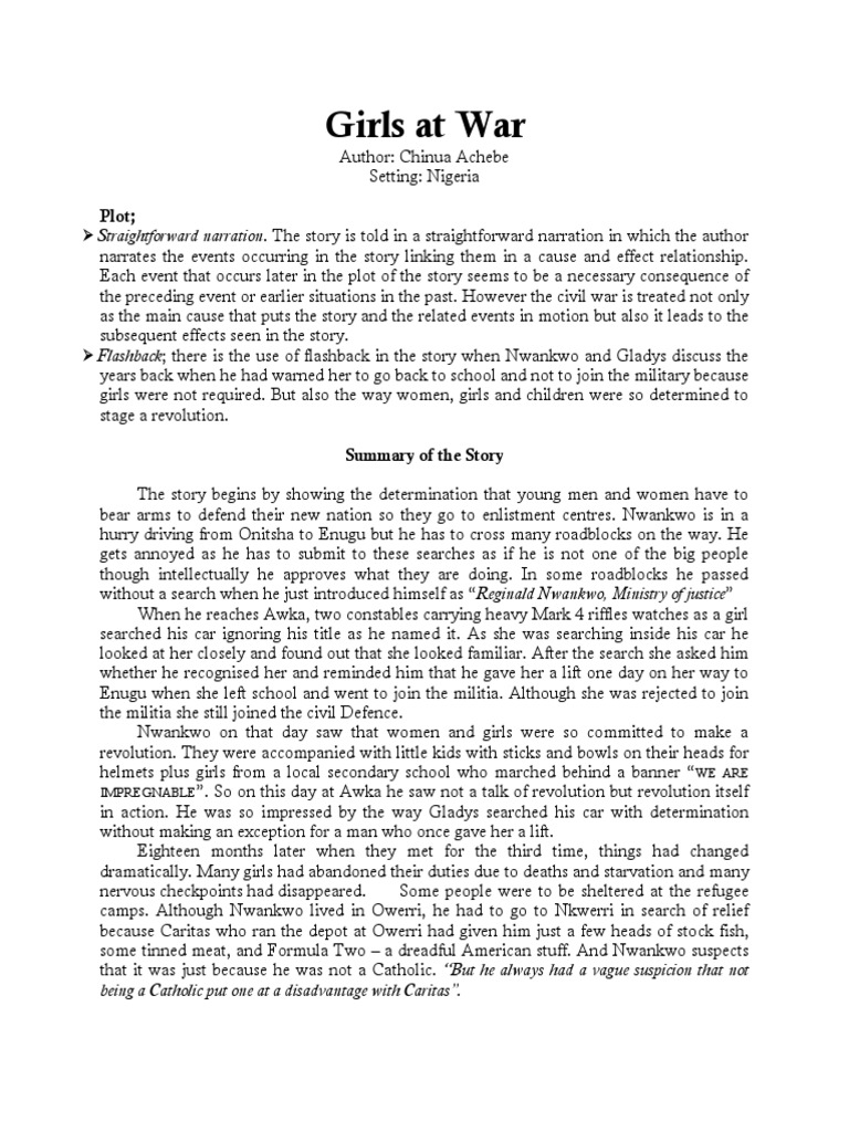 Girls at War | PDF | Narration