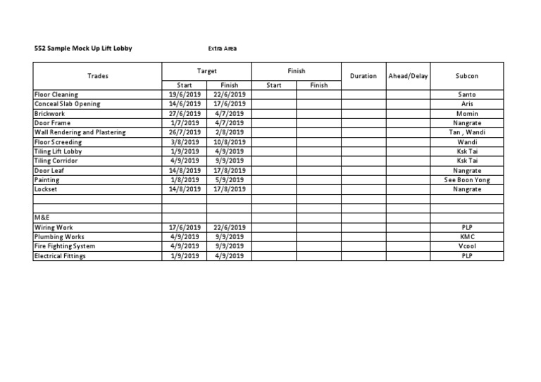 552 Sample Unit Lift Lobby | PDF