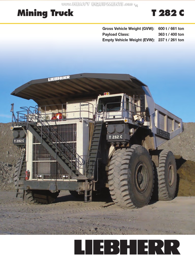 Liebherr T 282 C Mining Truck Overview | PDF | Suspension (Vehicle) | Truck
