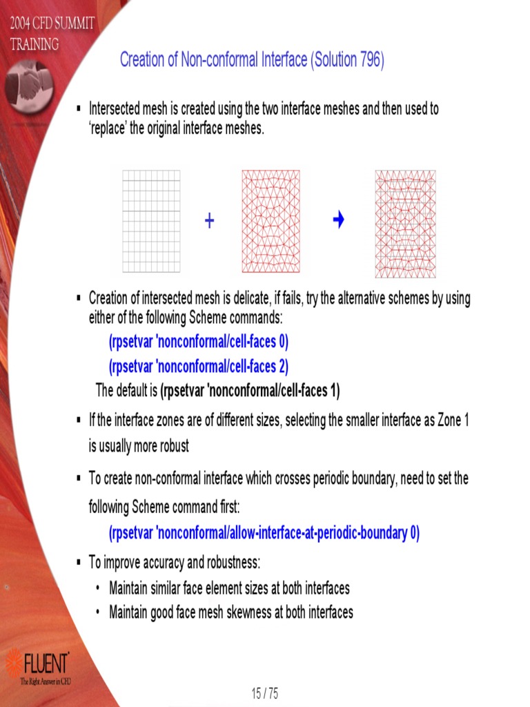 Creation of Non-Conformal Interface (Solution 796) | PDF