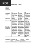 Football Skills Rubric | PDF | Teams | Games Of Physical Skill