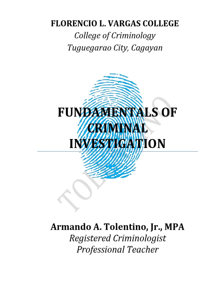 Fundamentals of Criminal Investigation TextBook | PDF | Search Warrant ...