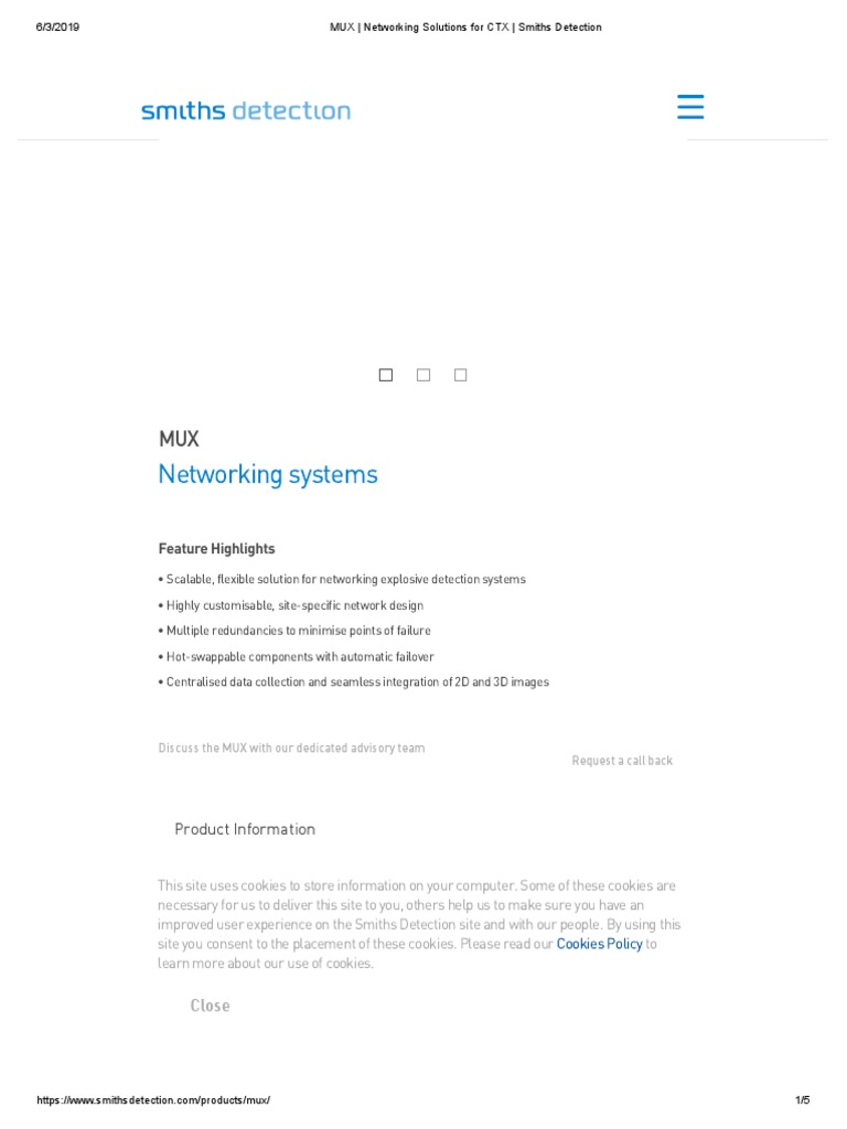MUX - Networking Solutions For CTX - Smiths Detection | PDF | Http ...