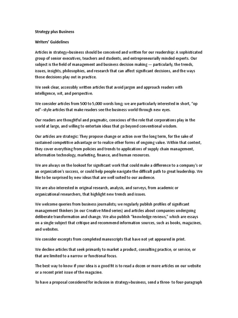 Strategy Plus Business | PDF | Strategic Management | Cognition