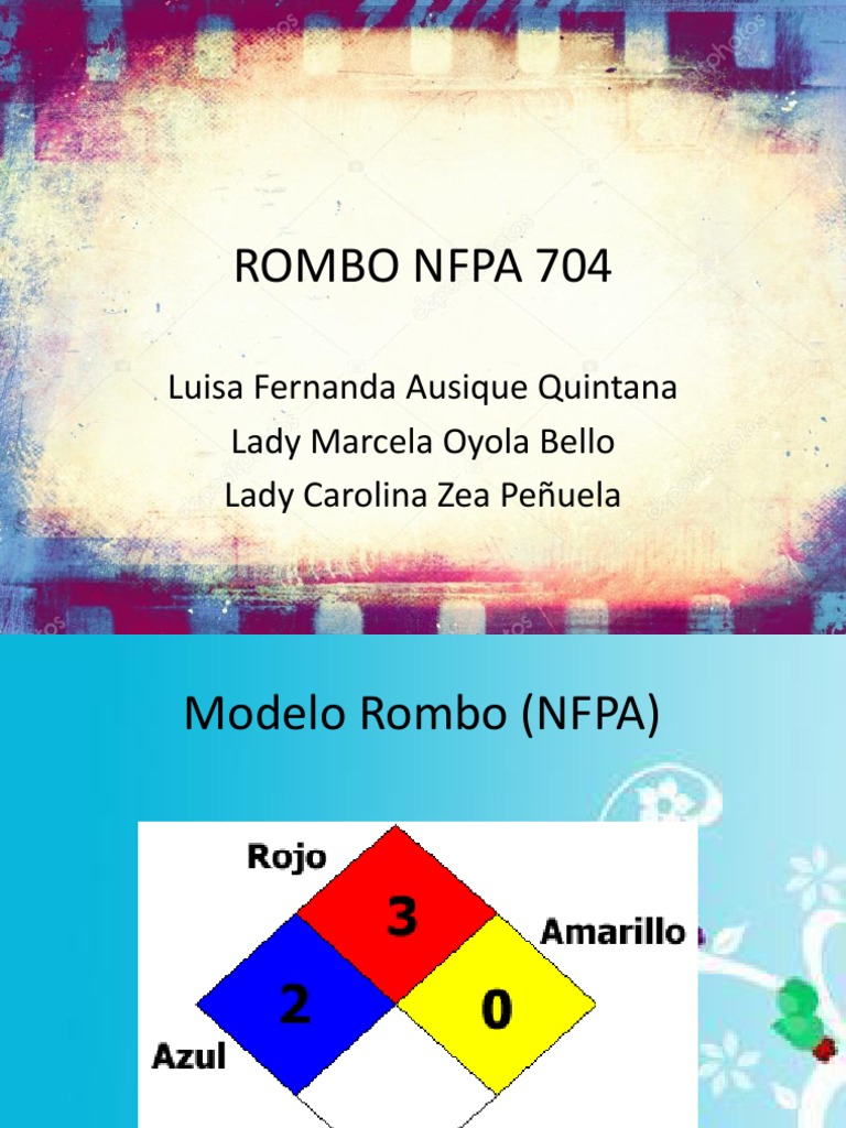 Rombo Nfpa 704 | PDF | Combustión | Ingeniería de Procesos Químicos