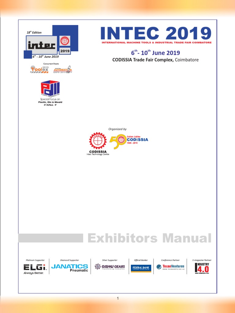 INTEC 2019 User Manual PDF | PDF | Cargo | Advertising