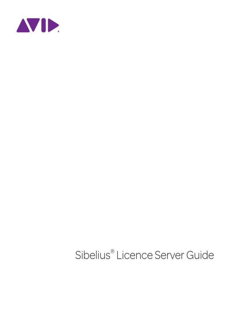 Sibelius Licence Server Guide v8 90313 | PDF | Server (Computing) | Port (Computer Networking)