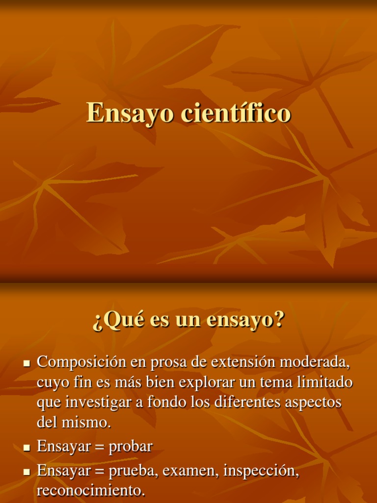 10 Ensayo Científico | PDF | Ensayos | Epistemología