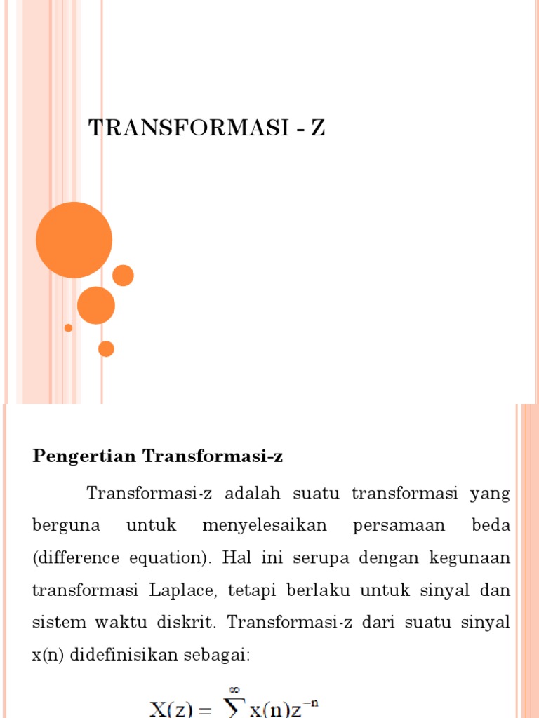 6 - Transformasi - Z | PDF