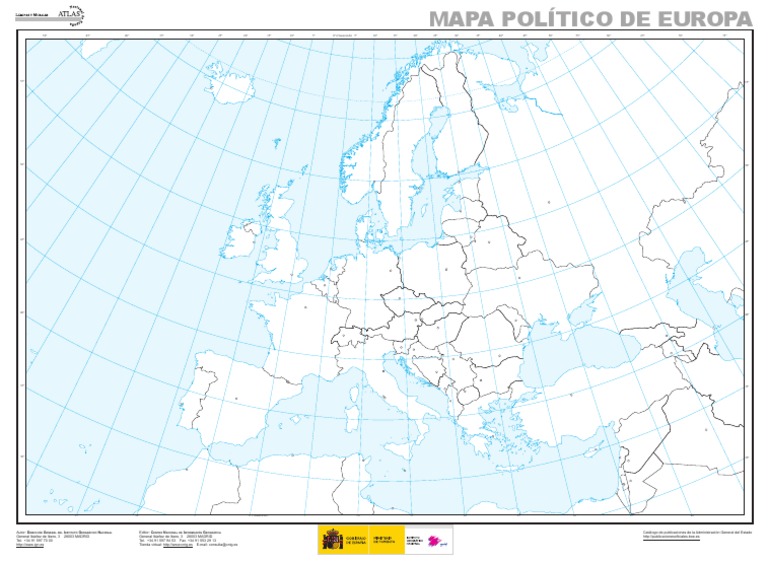 Mapa Politico de Europa Mudo 1 13.725.000 | PDF | Informática y ...