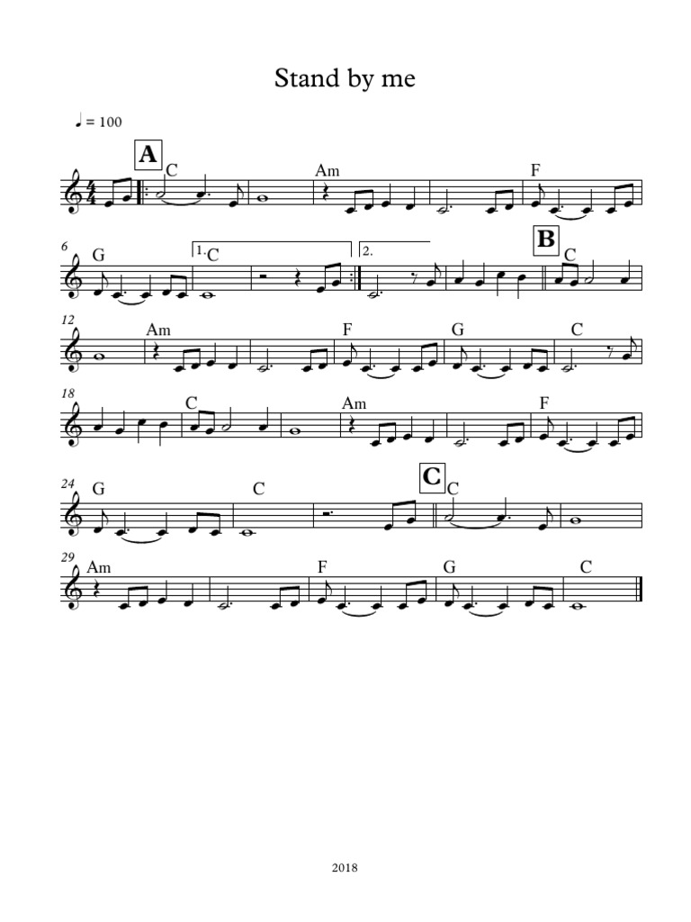 Stand by Me - Partitura Completa | PDF