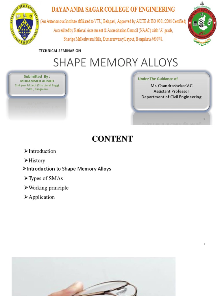 Shape Memory Alloys in Civil Engineering | PDF | Shape Memory Alloy ...