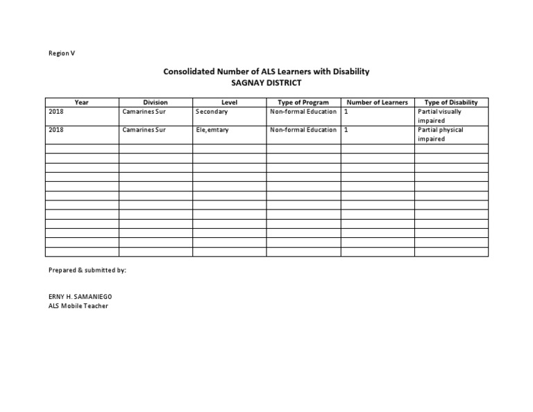 Disability Report | PDF
