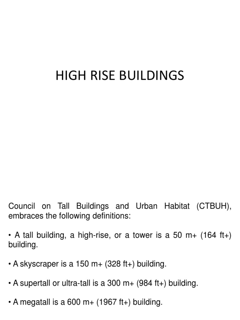 High Rise Buildings | PDF | Sustainability | Ecology