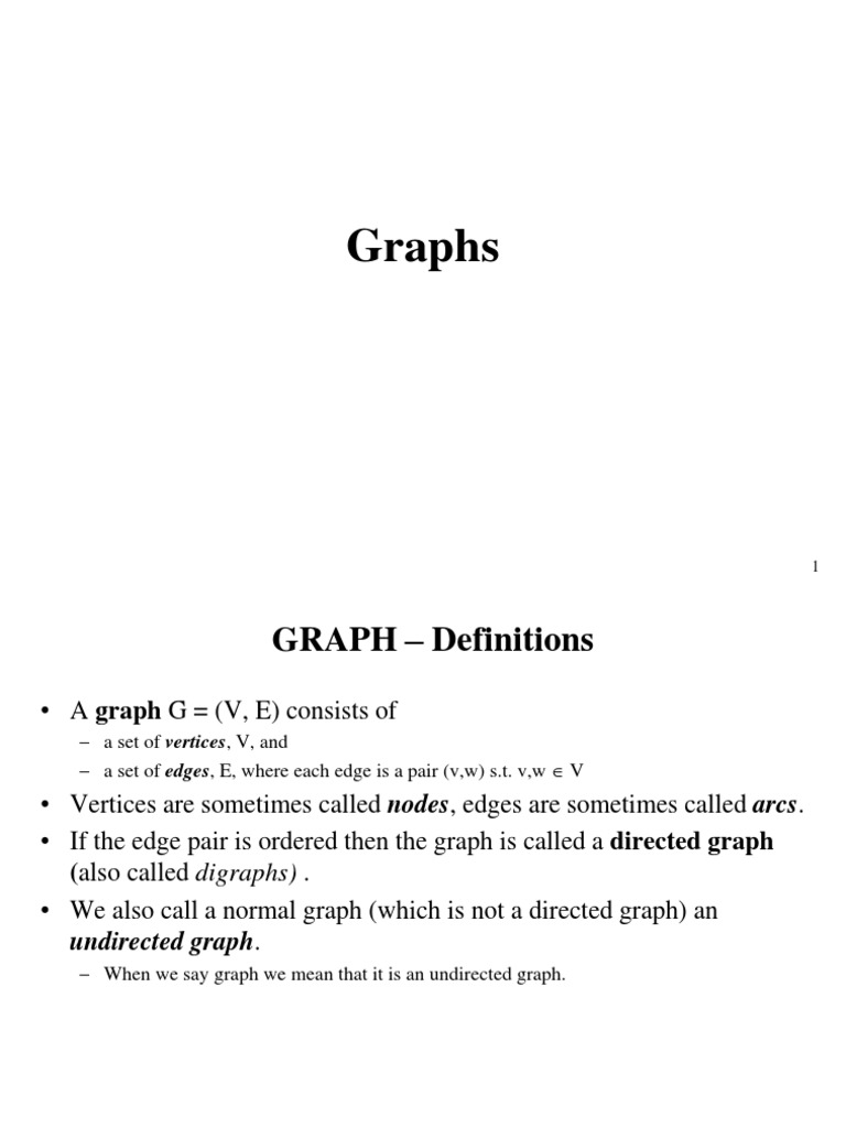 Graph Lec | PDF | Vertex (Graph Theory) | Algorithms