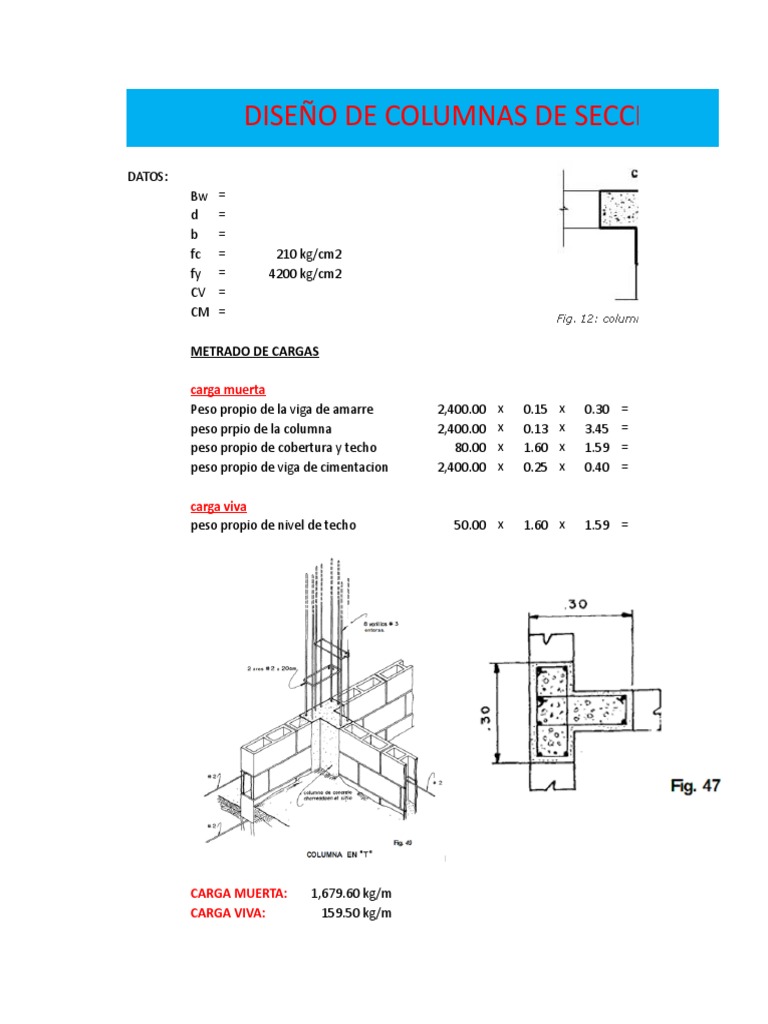 Calculo de Columna T | PDF