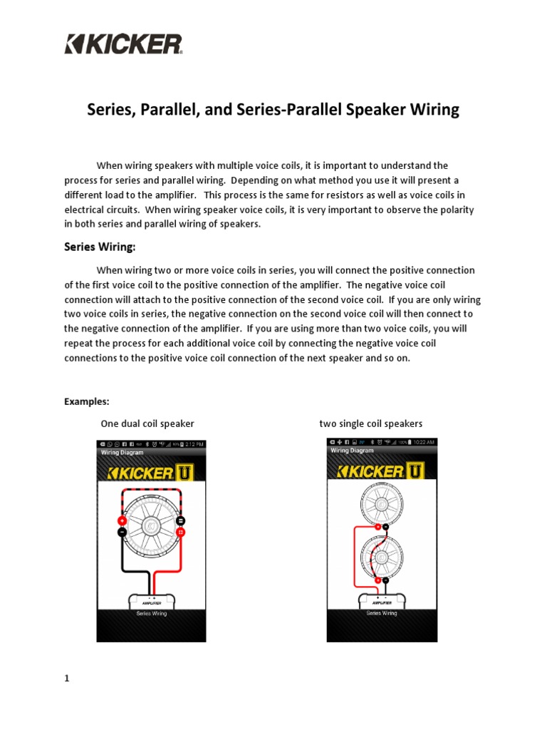 Speaker Wiring Guide | PDF | Series And Parallel Circuits | Loudspeaker