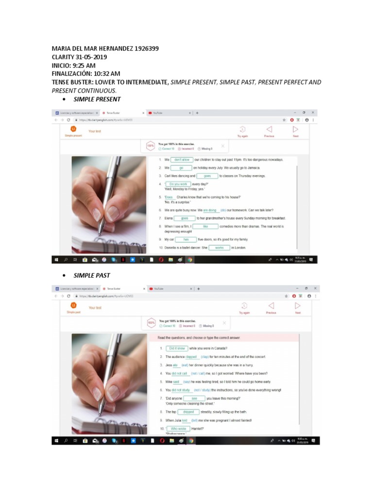 Tense Buster: English Grammar Guide | PDF | Cooking, Food & Wine | Art