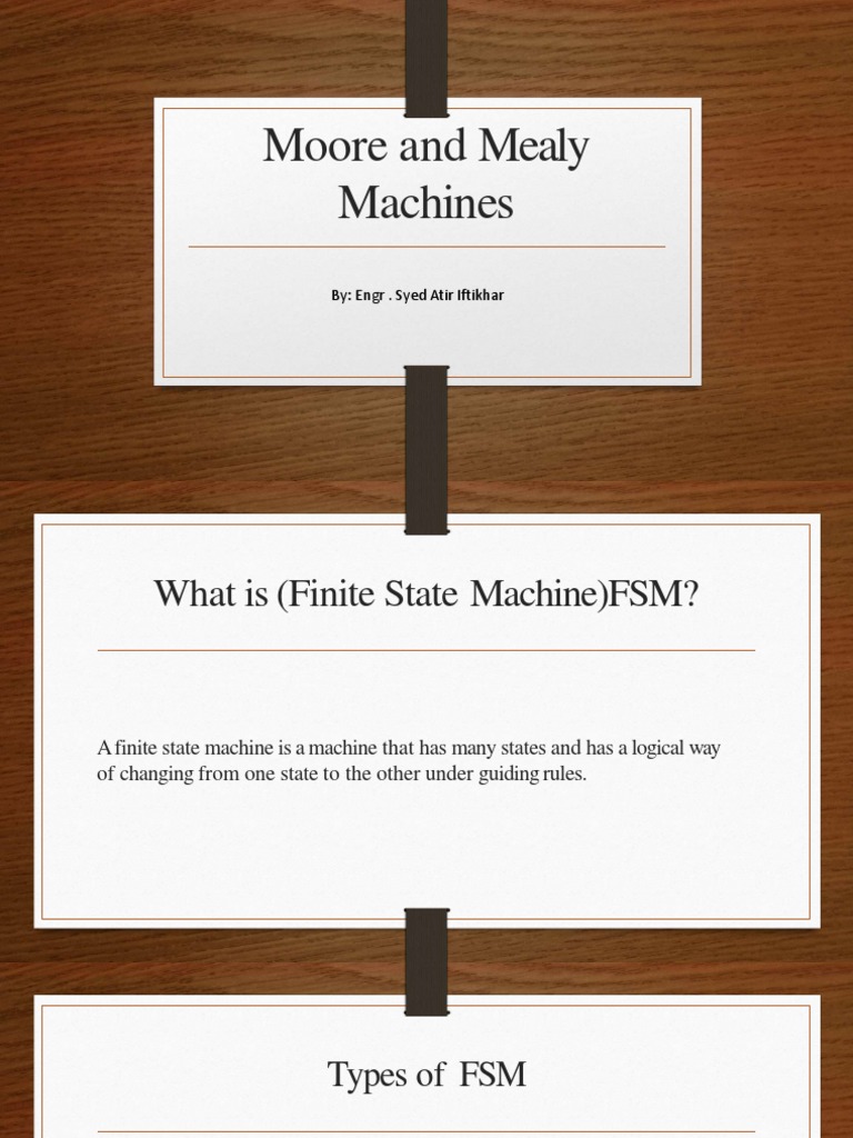 Understanding the Differences Between Mealy and Moore Finite State Machines | PDF | Models Of ...