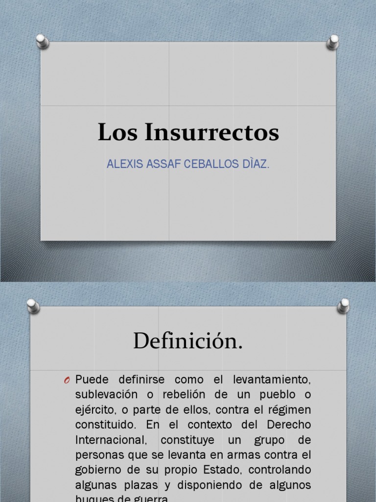 Los Insurrectos | PDF | Política