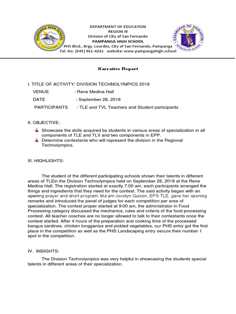 Narrative Technolympics | PDF