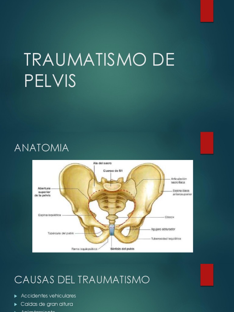 Traumatismo de Pelvis: Causas y Tratamiento | PDF | Pelvis | Rodilla