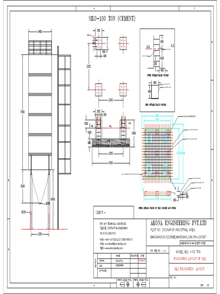 100 Ton Cement Silo Design Details | PDF
